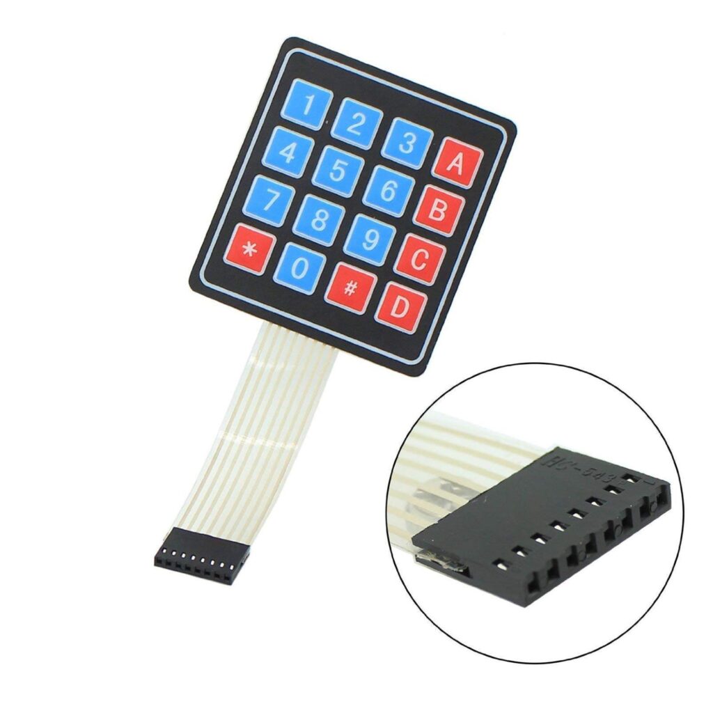 Buy 4X3 Matrix Keypad - Membrane type online at techtonics.in