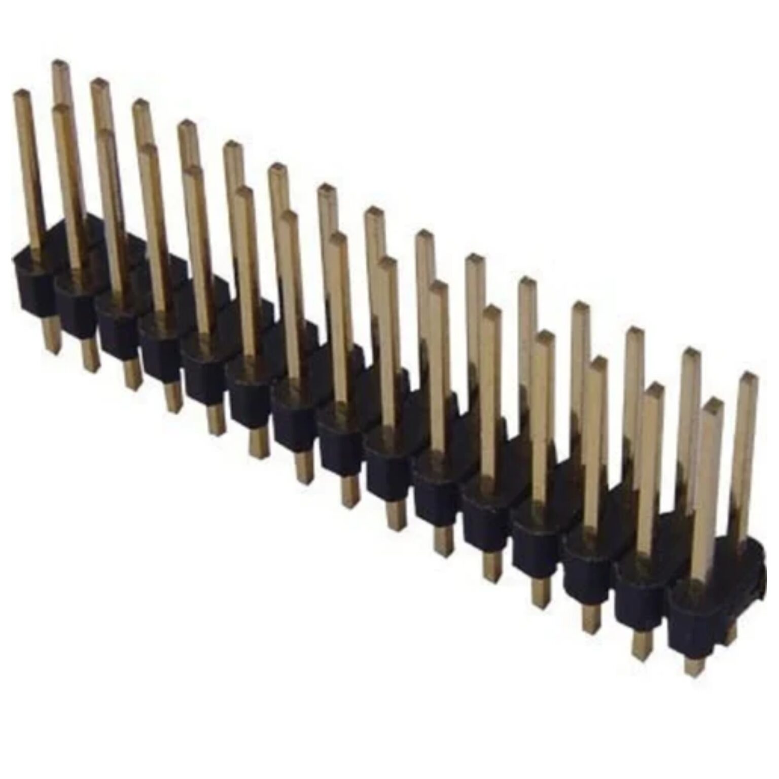 Buy 2.54MM Pitch 40 Pin Male Double Row (2x20) Pin Header Strip ...