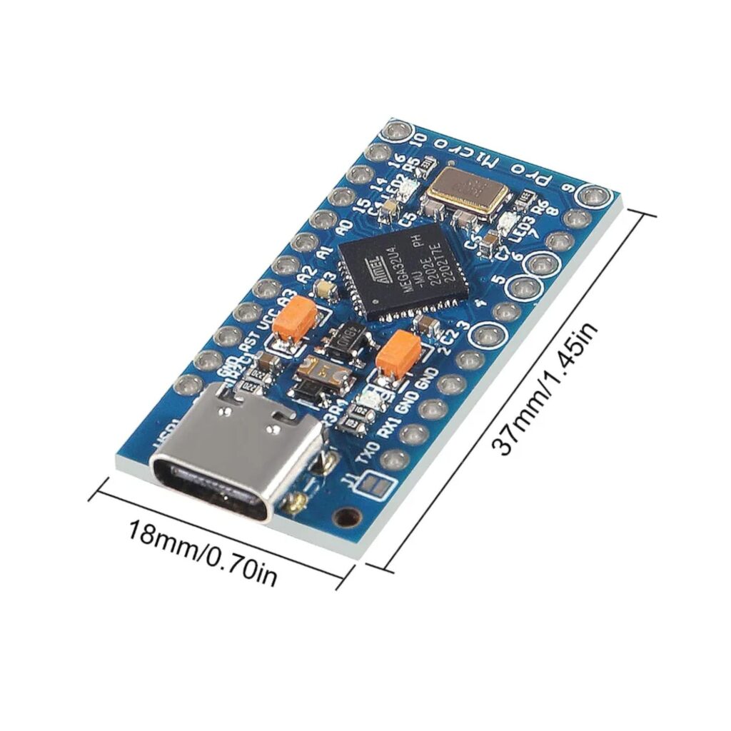 Buy Mini USB ATmega32U4 Pro Micro 5V 16M Microcontroller Development ...
