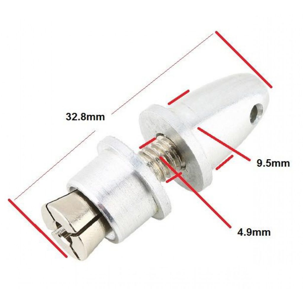 Buy A2212 3.17mm Aluminum Bullet Propeller Adapter For Brushless Motor ...