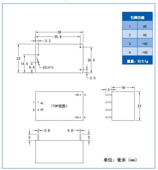 Buy Hi-Link HLK-5M05 AC-DC Power Module 230V to 5V 5W online at ...