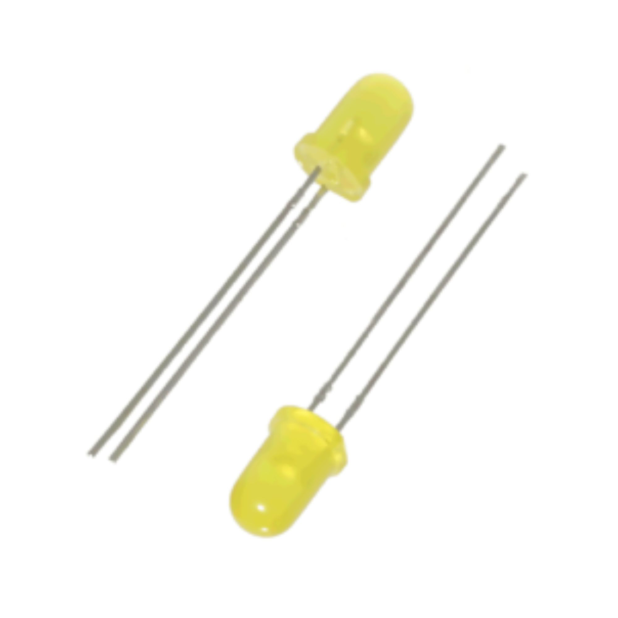 Buy 5mm Round Yellow LED 2Pin online at techtonics.in