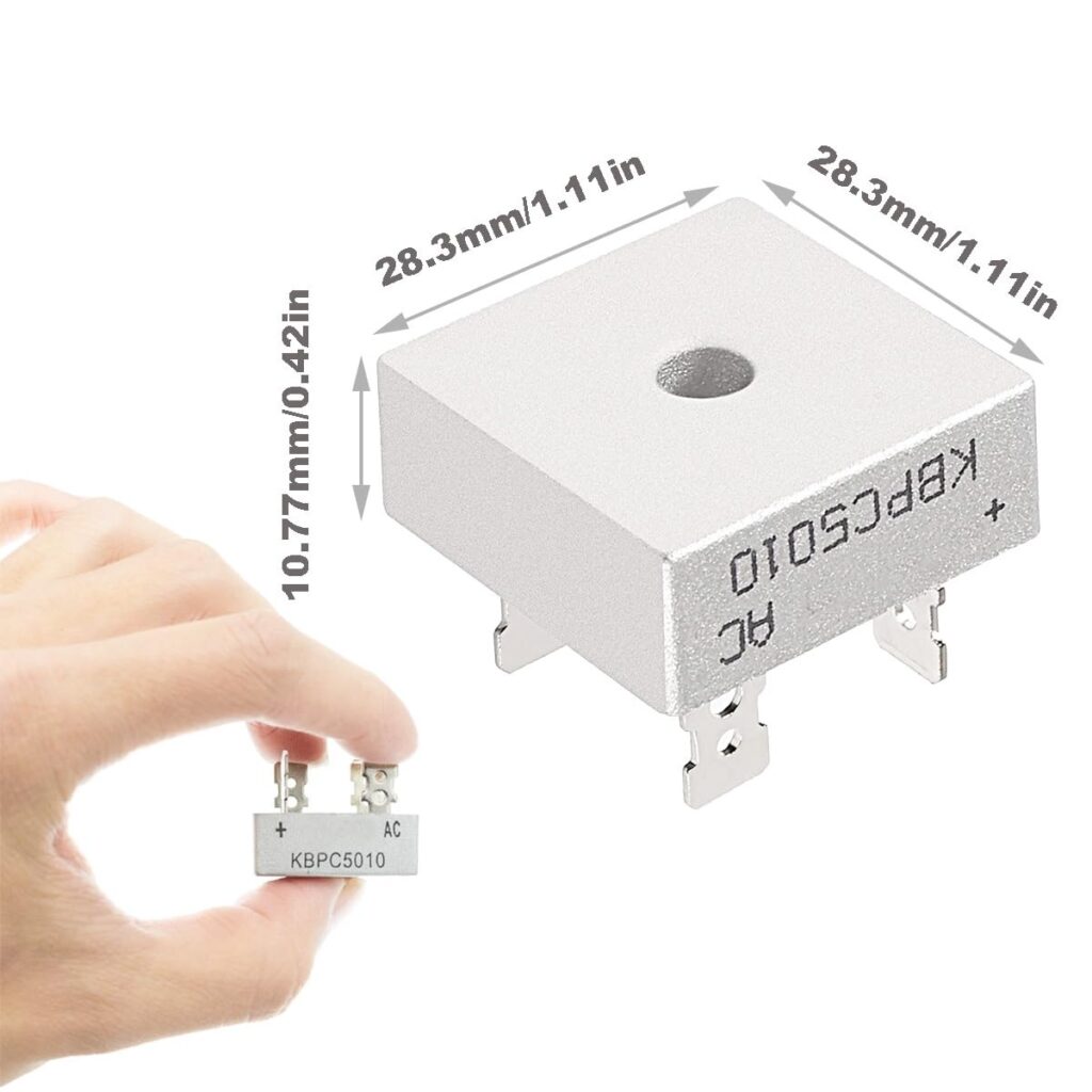 Buy KBPC5010 50A 1000V Single Phase Diode Bridge Rectifier High Current ...