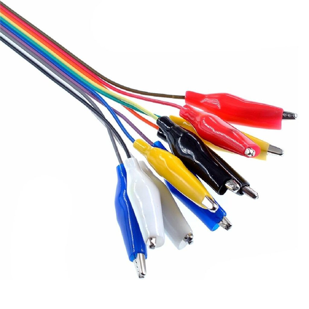 Buy 10Pin Alligator Clips Jumper Wires Crocodile Dupont Line with ...